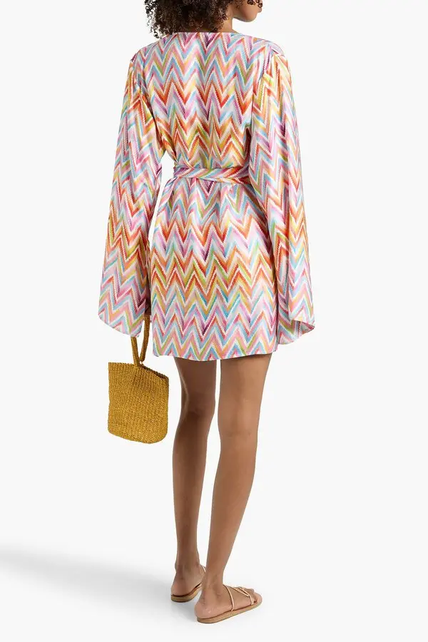 Missoni Printed Satin Mini Dress