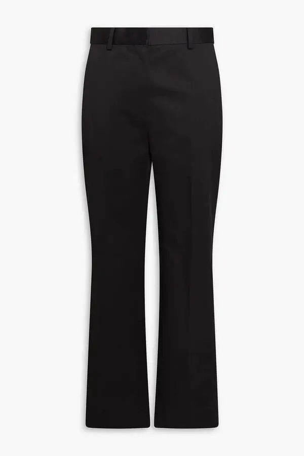 TOTEME Cotton And Linen Blend Straight-leg Pants