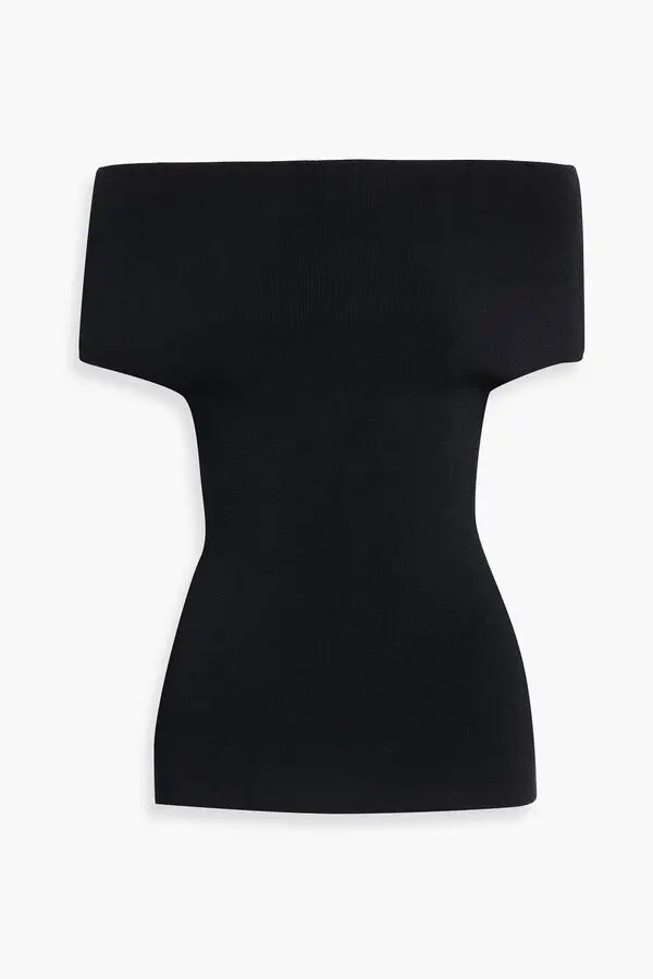TOTEME Off-the-shoulder Stretch-knit Top