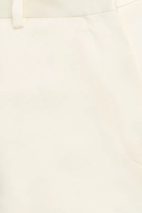 TOTEME Satin Crepe Straight Leg Pants - Ivory