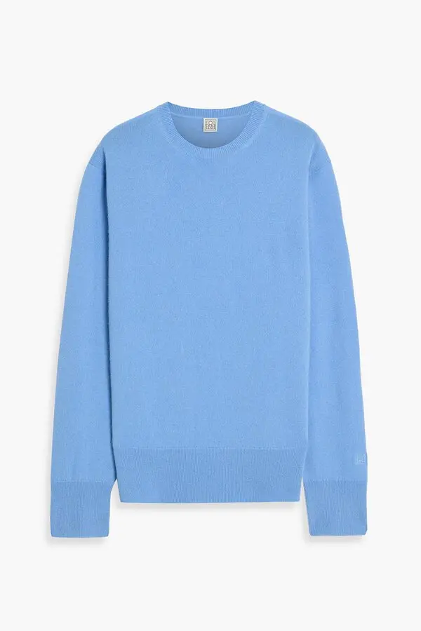 TOTEME Cashmere Ribbed Trim Sweater