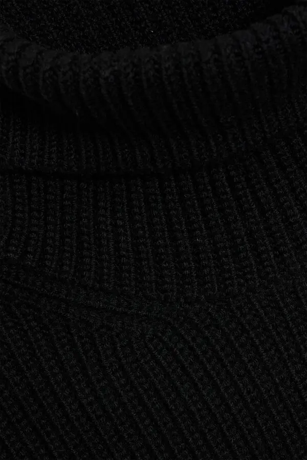 TOTEME Ribbed Wool Turtleneck Sweater With Side Slits