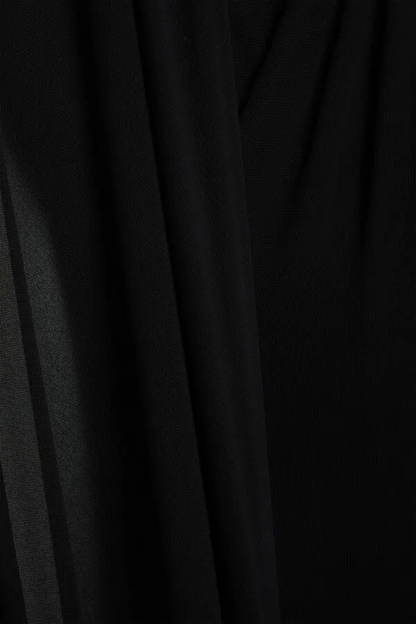 TOTEME Draped Jersey Maxi Dress - Black
