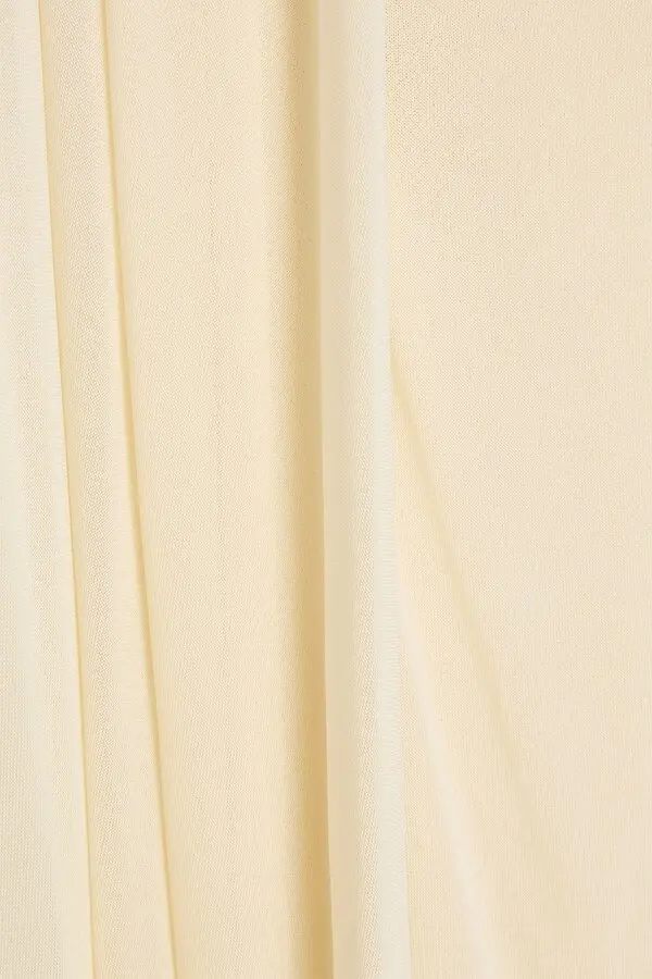 TOTEME Draped Jersey Maxi Dress - Ecru