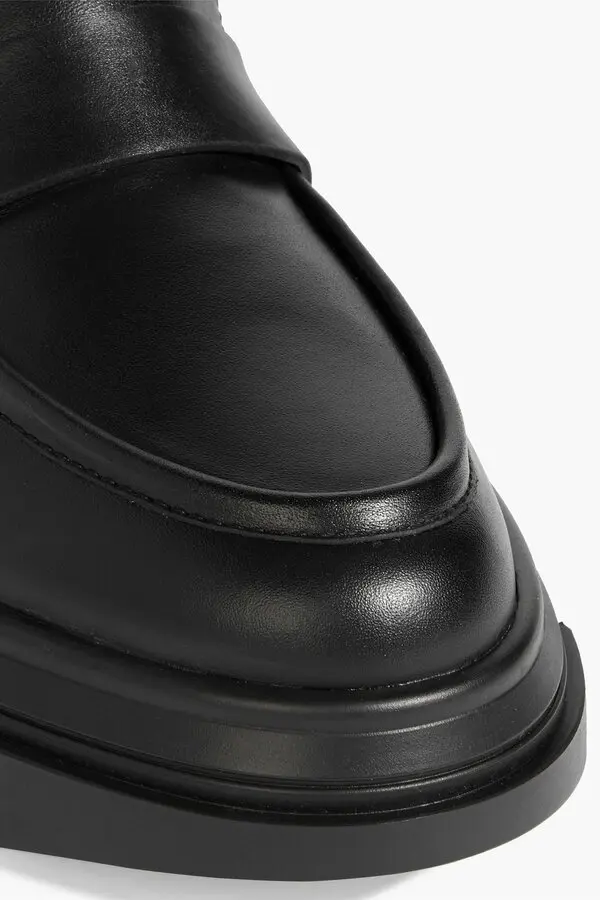 STUART WEITZMAN Noho Leather Platform Loafers