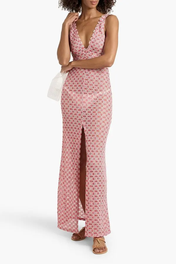 Missoni Metallic Crochetknit Coverup