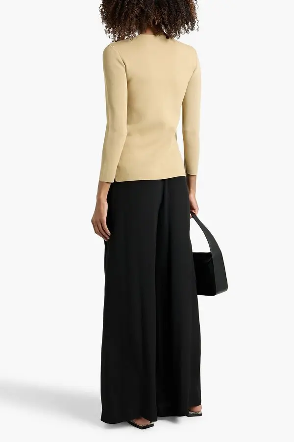 TOTEME Ribbed Stretch-knit Top