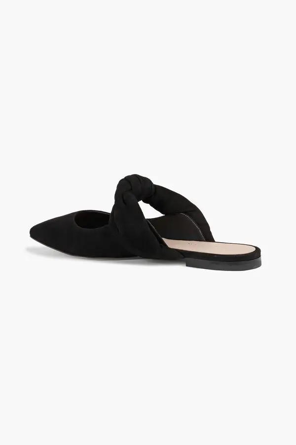 STUART WEITZMAN Solange Suede Pointed Toe Flats