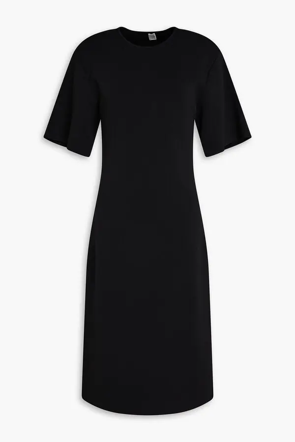 TOTEME Stretch-knit Midi Dress - Black