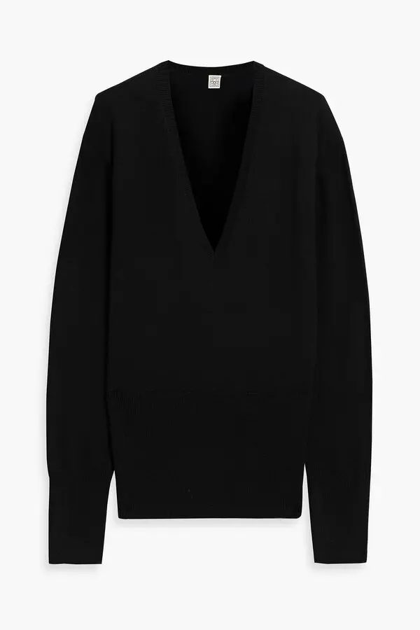 TOTEME Wool-blend V-neck Sweater