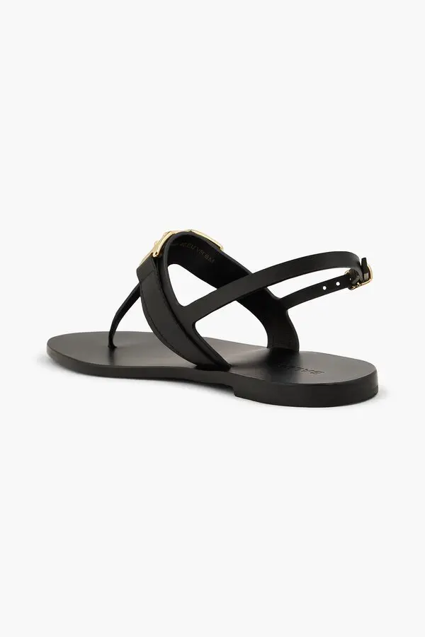 Bally Embellished Leather Slingback Sandals