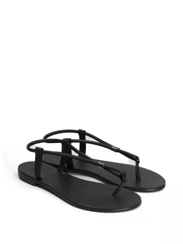 NICOLAS LAINAS Leather Flat Sandals