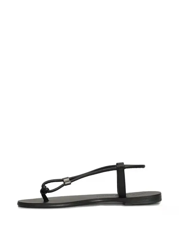 NICOLAS LAINAS Leather Flat Sandals