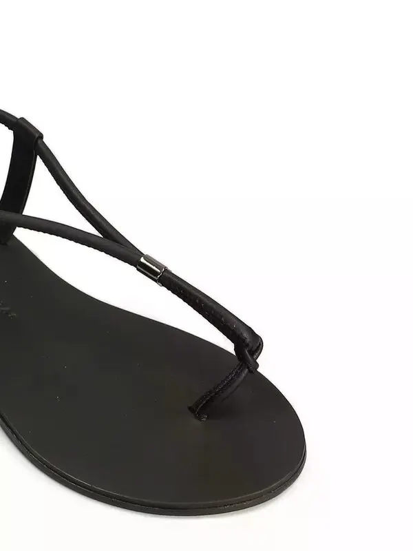 NICOLAS LAINAS Leather Flat Sandals
