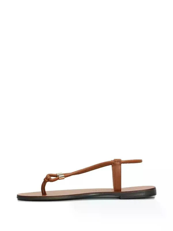 NICOLAS LAINAS Leather Flat Sandals