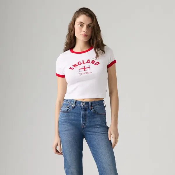LEVI'S Cropped Ringer T-shirt With Graphic