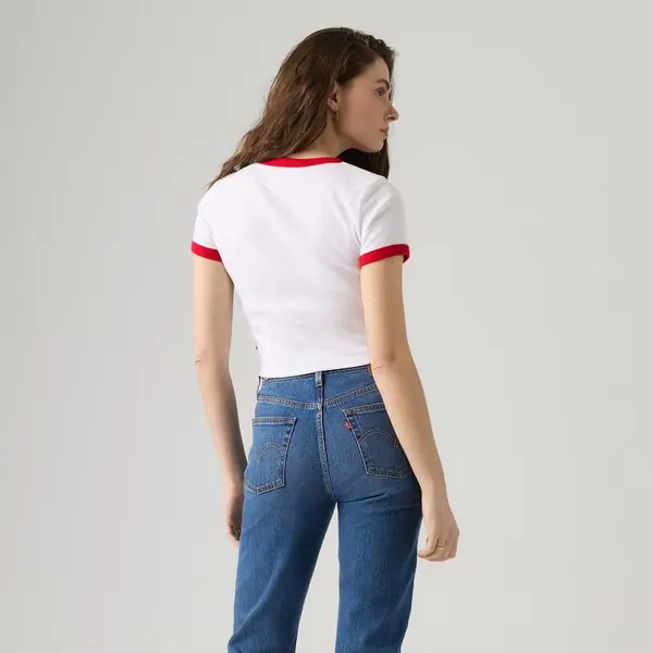LEVI'S Cropped Ringer T-shirt With Graphic