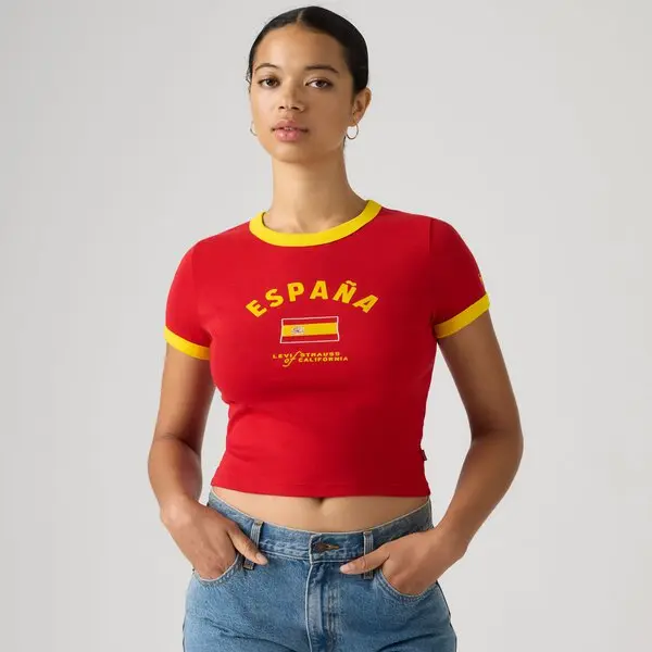 LEVI'S Ringer Cropped T-shirt - España