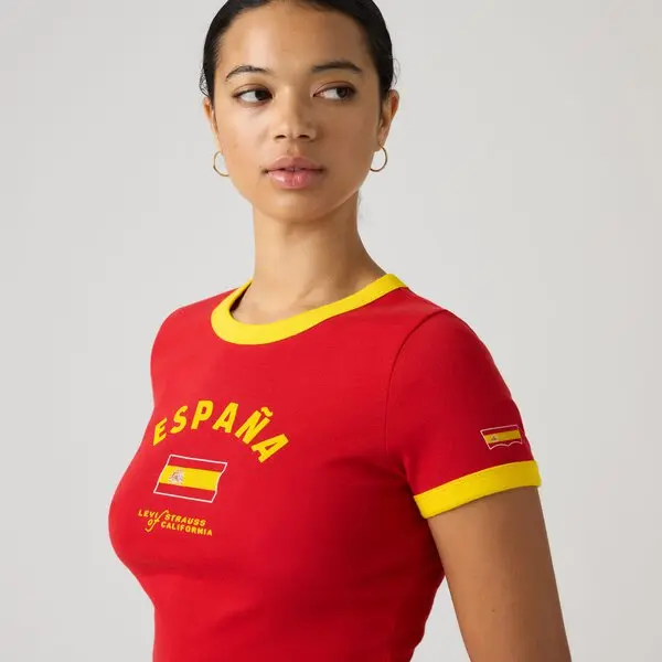 LEVI'S Ringer Cropped T-shirt - España