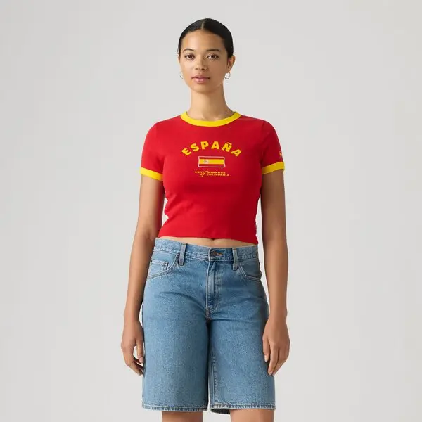 LEVI'S Ringer Cropped T-shirt - España