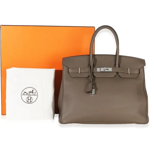 Hermès Birkin 35 Top Handle Bag - Gray
