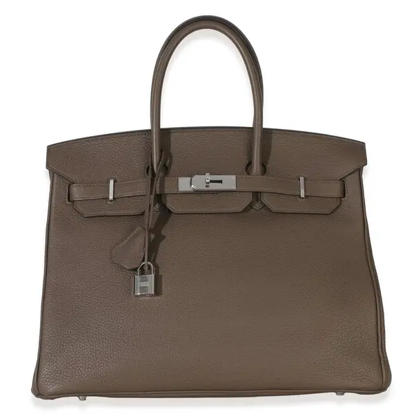 Hermès Birkin 35 Top Handle Bag - Gray