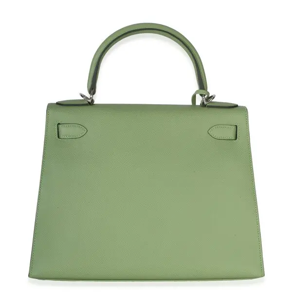 Hermès Vert Criquet Epsom Sellier Kelly 28 Phw - Green