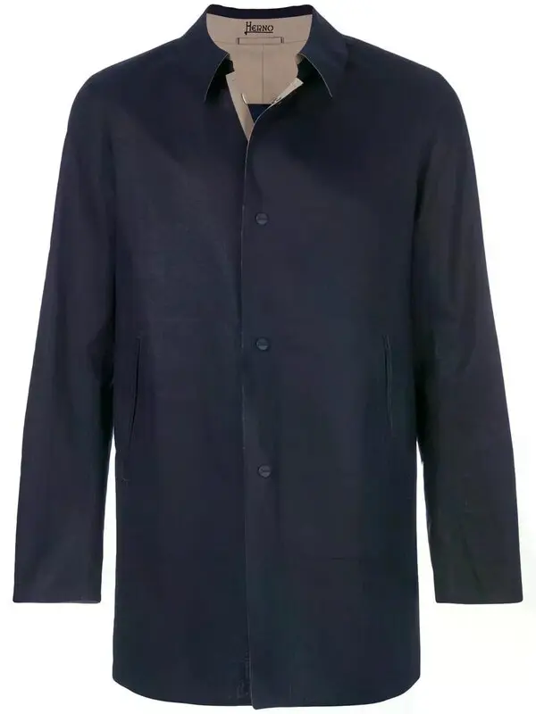 Herno Single-breasted Reversible Coat