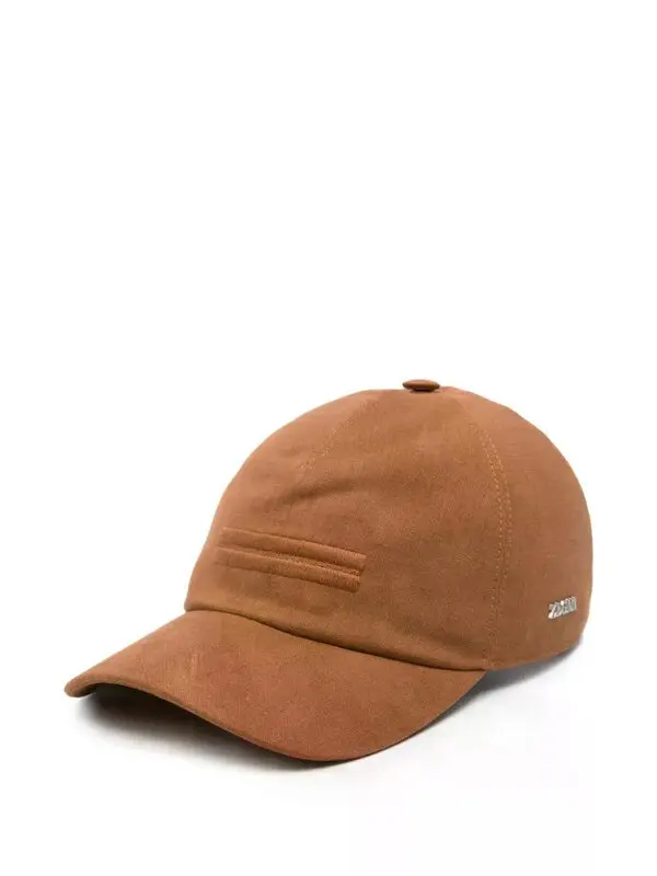 Zegna Oasi Logo-plaque Baseball Cap - Brown