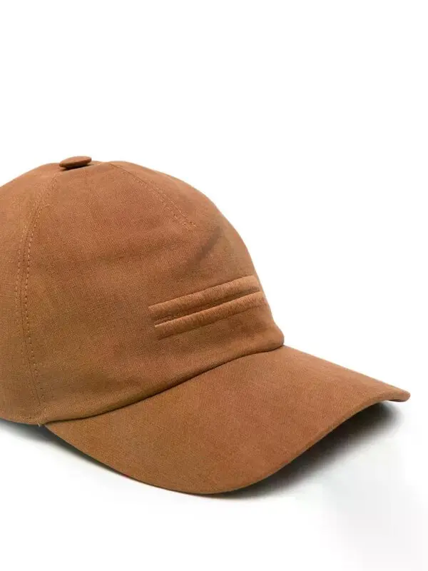 Zegna Oasi Logo-plaque Baseball Cap - Brown