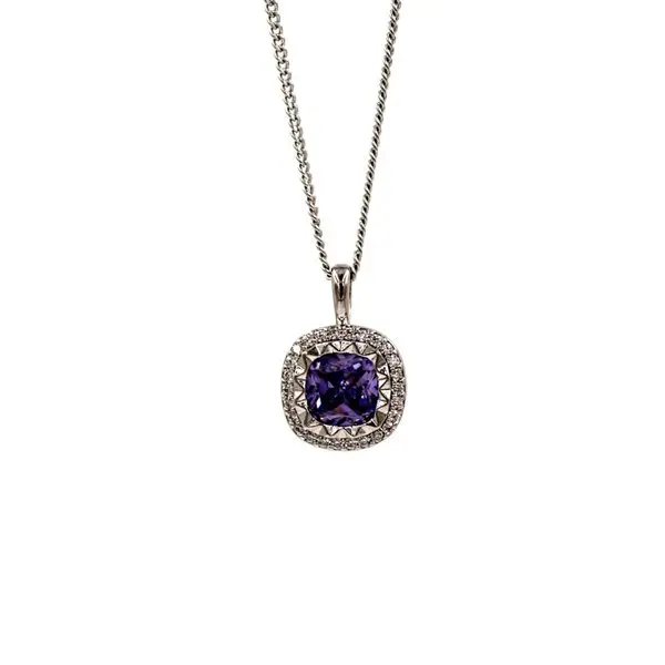 1610ISTANBUL Byzantine Judas Tree Amethyst Necklace - Grey