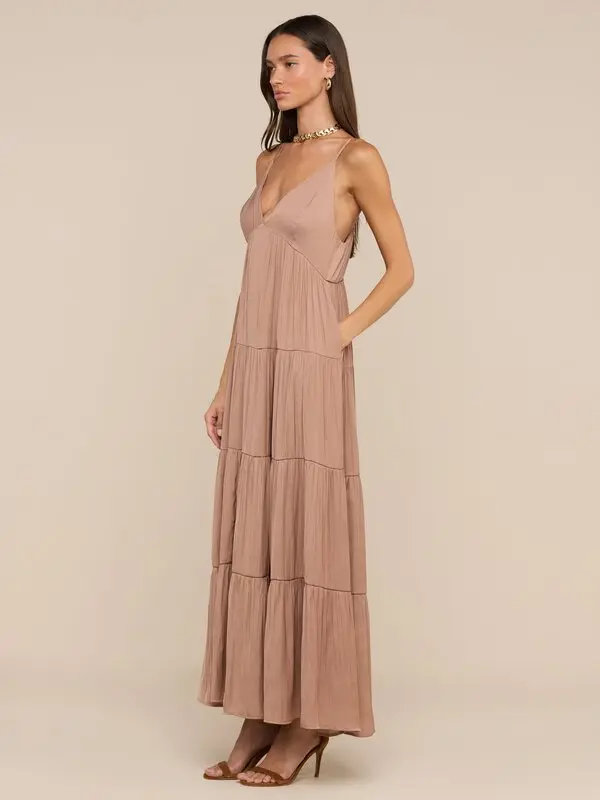 L'Agence Lua Tiered Maxi Dress
