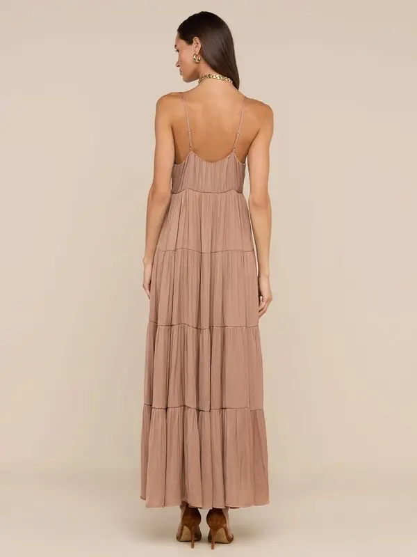L'Agence Lua Tiered Maxi Dress