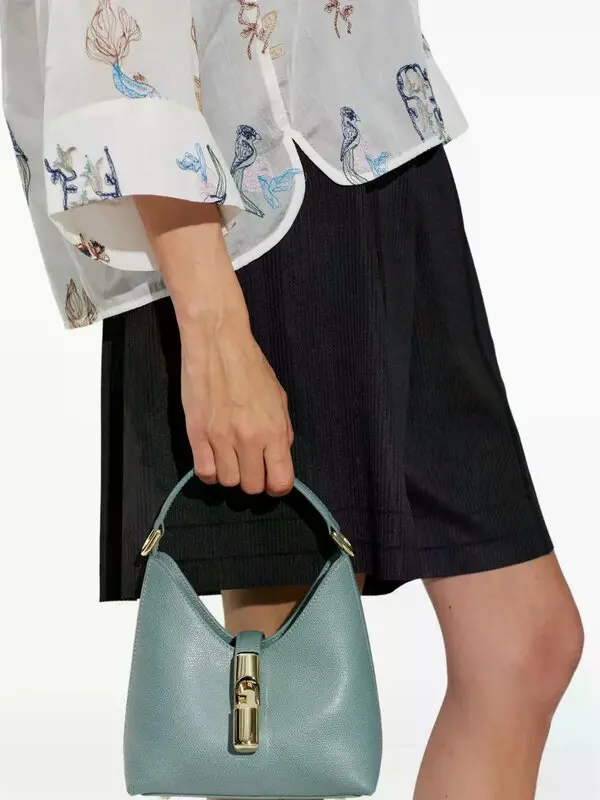Furla Mini Iride Leather Tote Bag - Blue