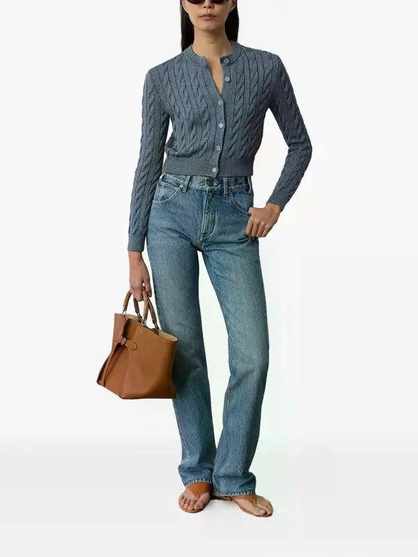Ralph Lauren Cable-knit Cropped Cardigan