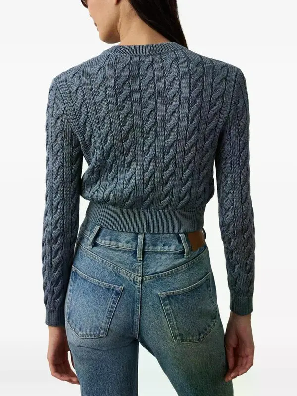 Ralph Lauren Cable-knit Cropped Cardigan