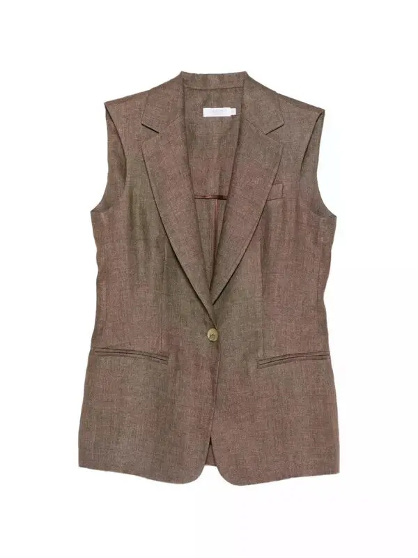BARBA NAPOLI Sleeveless Single-breasted Jacket