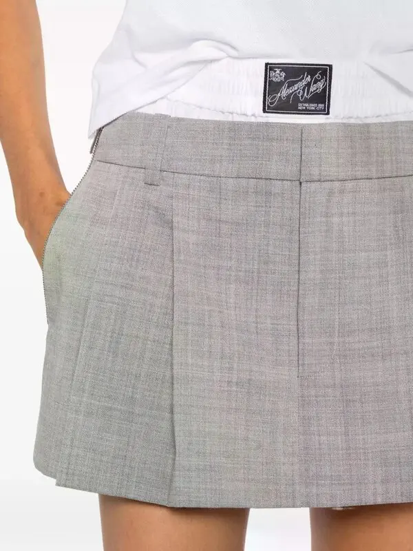 Alexander Wang Pleated Skort With Zip Detail