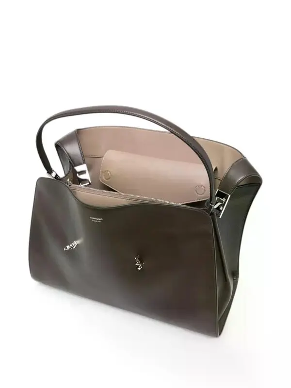 FERRAGAMO Hug Soft Shoulder Bag - Brown