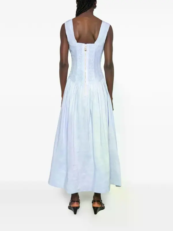 Aje Spirelle Panelled Midi Dress - Blue