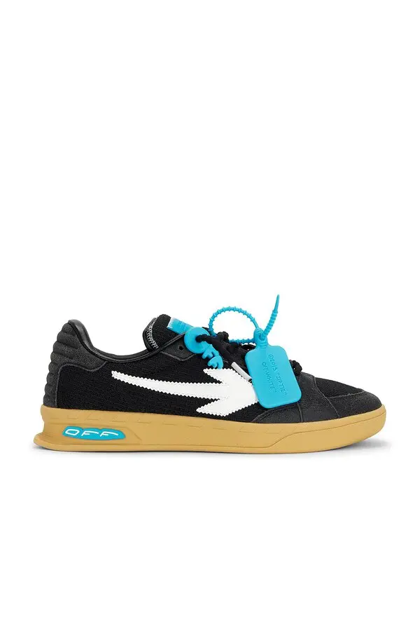 Off-White Slim Sneakers In Black - Black & White