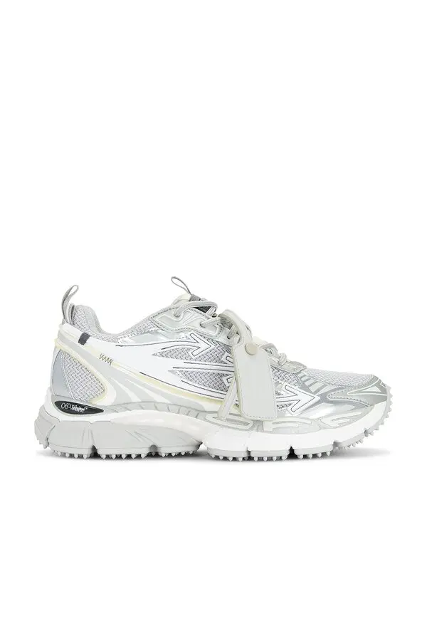 Off-White Be Right Back" Mesh Sneakers - Grey & Silver