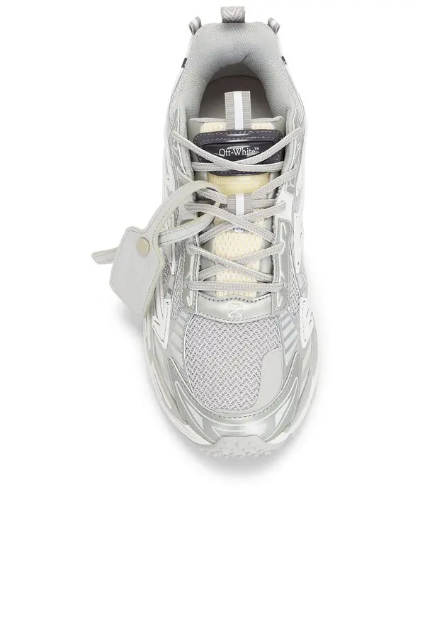 Off-White Be Right Back" Mesh Sneakers - Grey & Silver