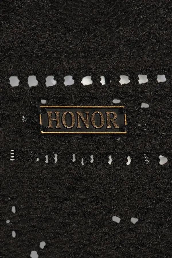 HONOR THE GIFT Pointelle Crochet Camp Collar Shirt