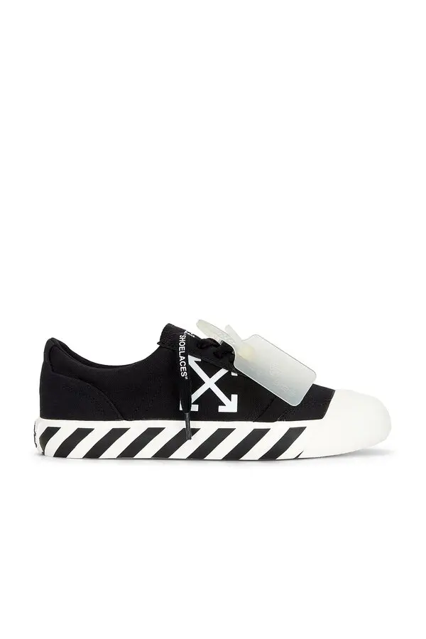 Off-White Vulcanized Undercut Sneaker - Black & White