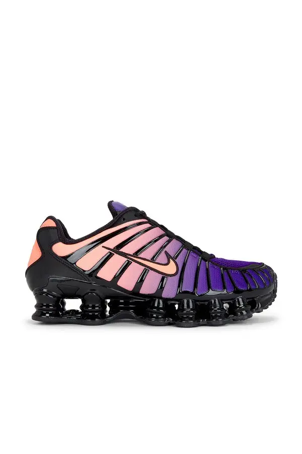 Nike Shox Tl Sneaker - Court Purple  Hot Lava  Black  & Metalli
