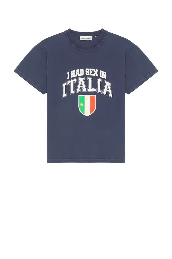 CARNE BOLLENTE Ciao Bella Tee In Blue