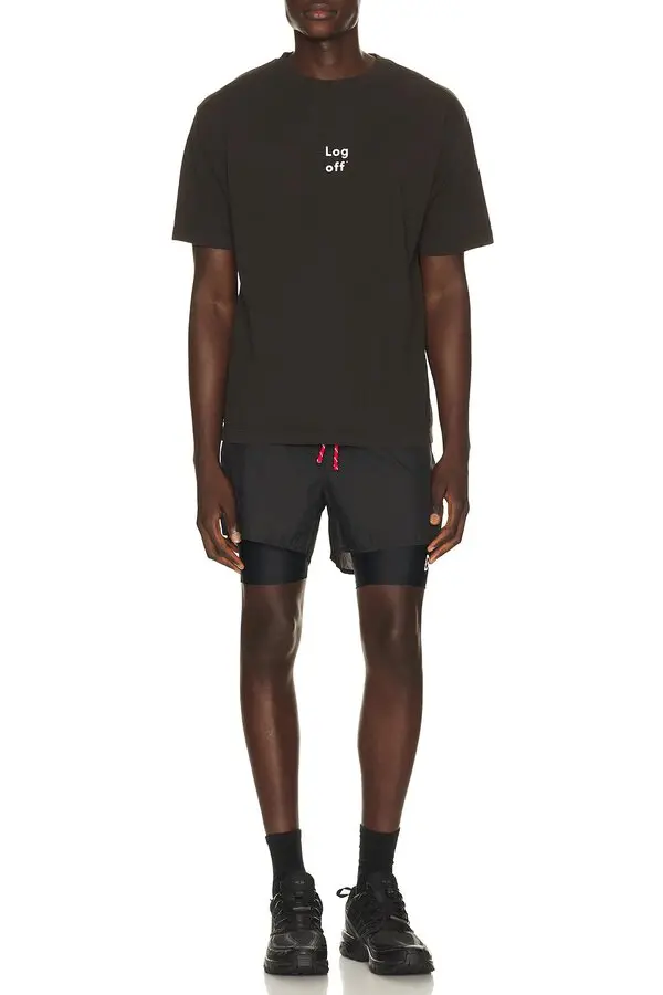 DISTRICT VISION Log Off Tee - Brown