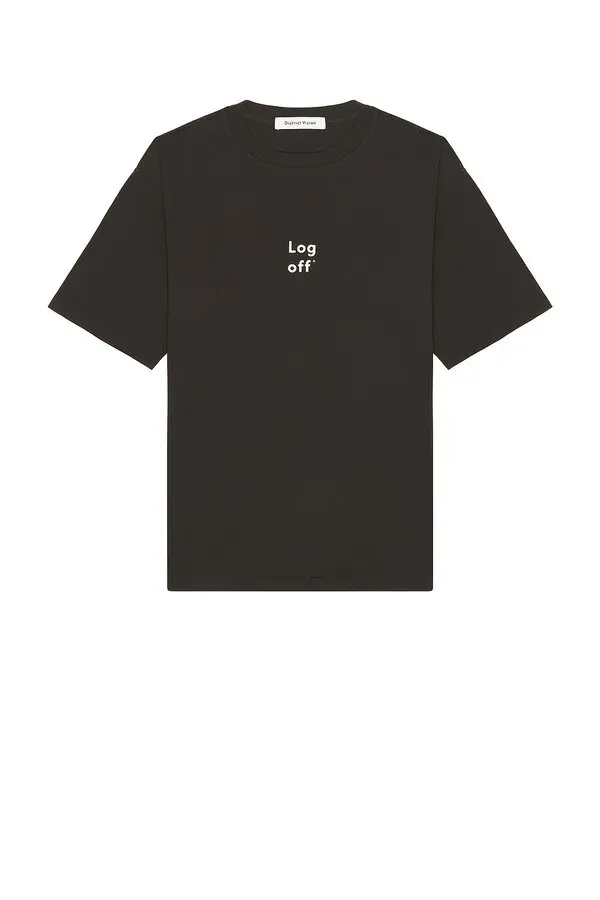 DISTRICT VISION Log Off Tee - Brown