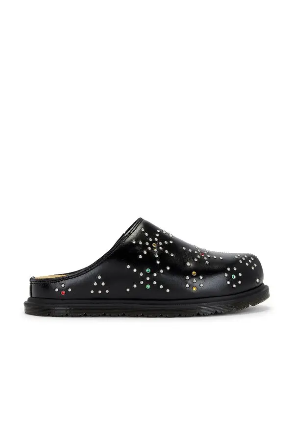 Dr. Martens Hair-on San Mule With Studded Detail